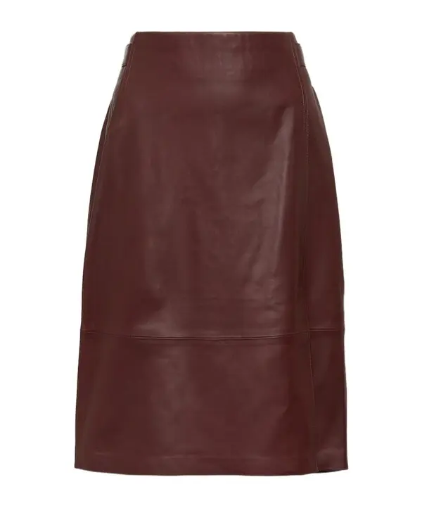 Vince Leather Pencil Skirt