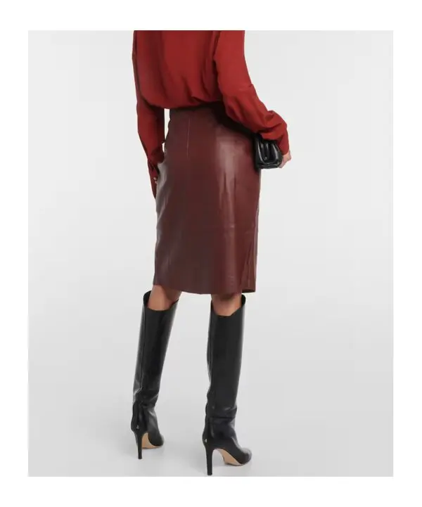 Vince Leather Pencil Skirt