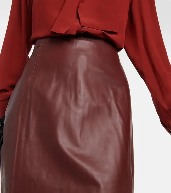 Vince Leather Pencil Skirt