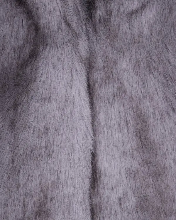 STAND STUDIO Lapel Long-sleeved Fur Coat