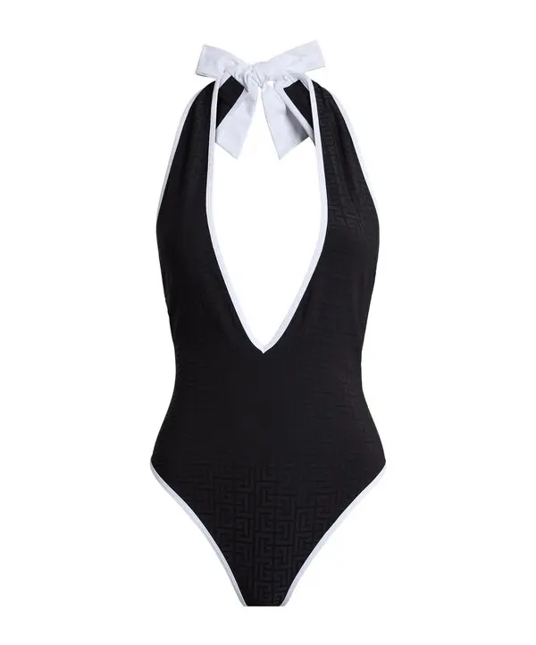 Balmain Lycra Monogram Swimsuit