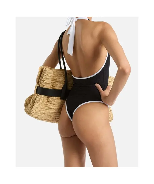 Balmain Lycra Monogram Swimsuit