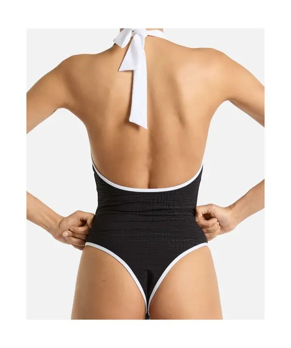 Balmain Lycra Monogram Swimsuit