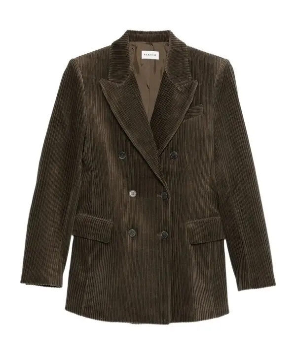 P.a.r.o.s.h Double-breasted Corduroy Blazer