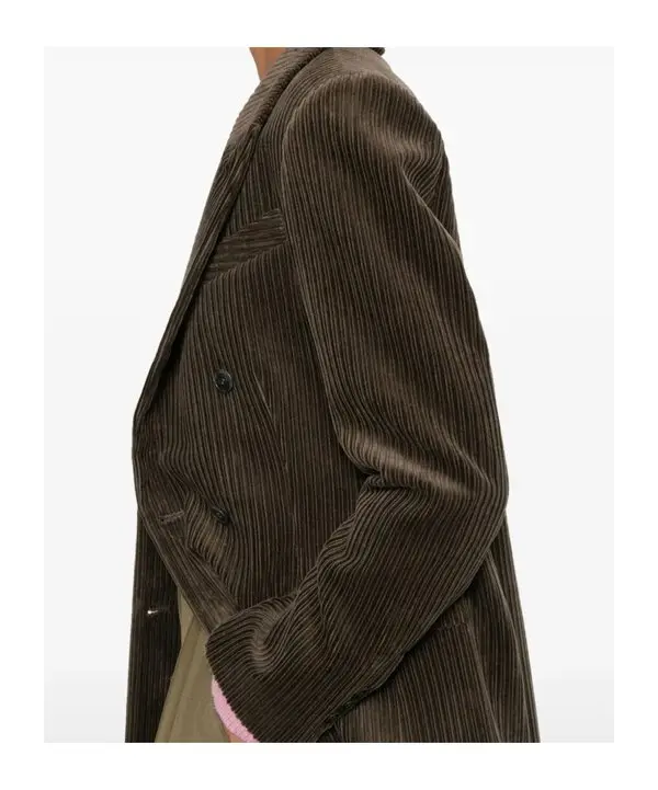 P.a.r.o.s.h Double-breasted Corduroy Blazer