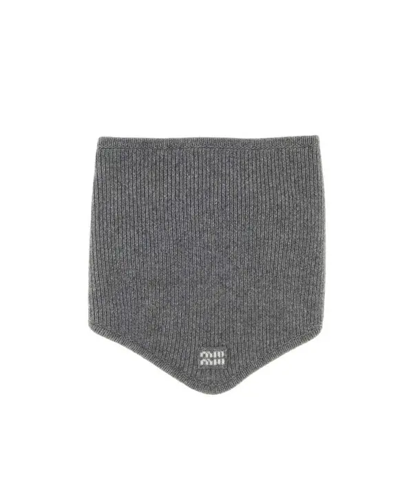 Miu Miu Patch Knitted Scarf