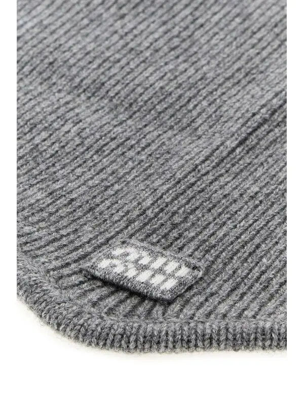 Miu Miu Patch Knitted Scarf
