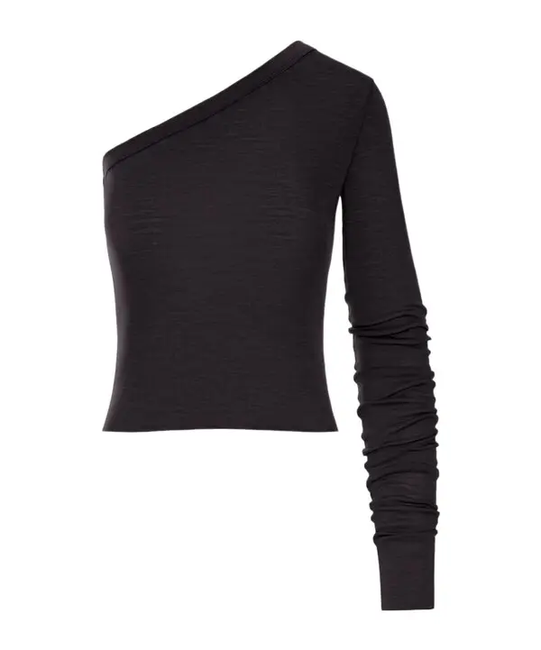 Rick Owens Ziggy One-shoulder Top - Black