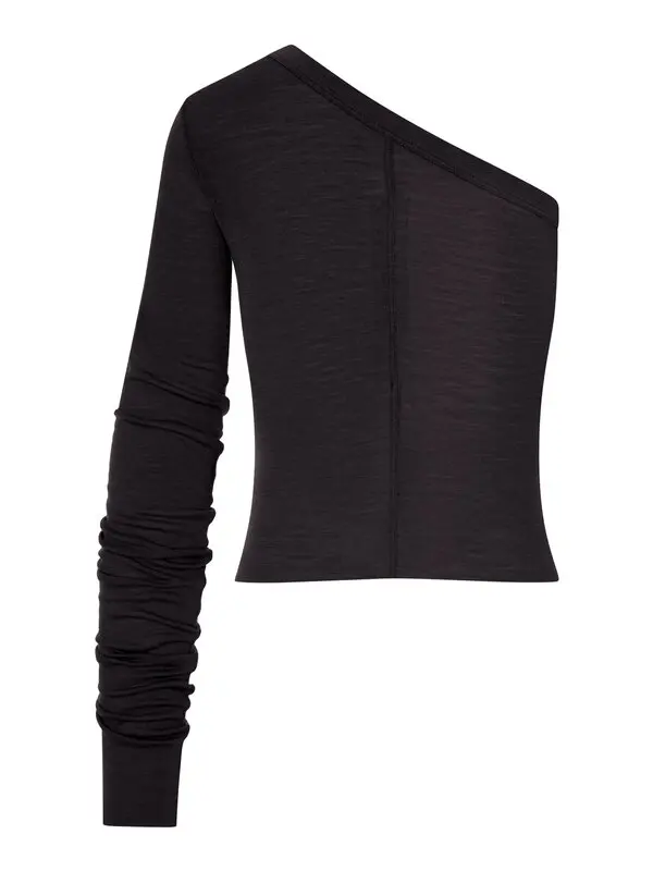Rick Owens Ziggy One-shoulder Top - Black