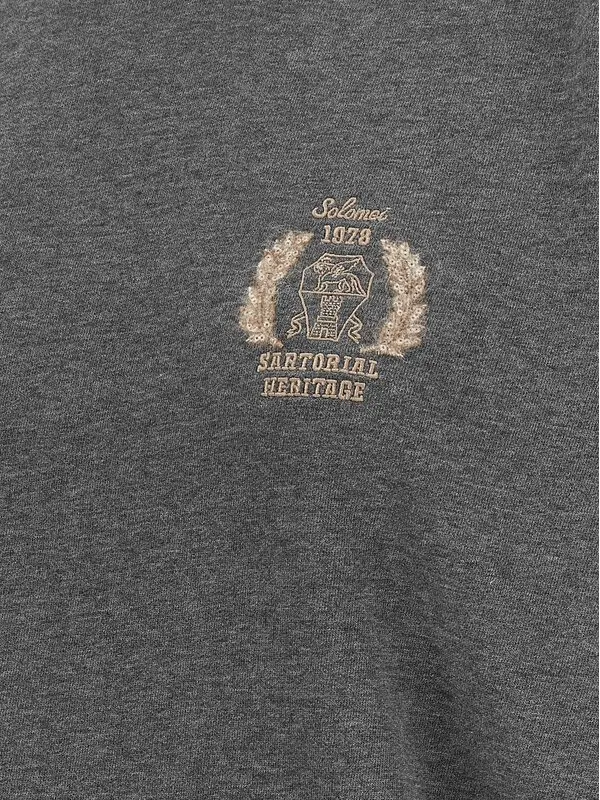 Brunello Cucinelli Logo Embroidered Sweatshirt