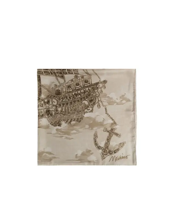 Moschino Patterned Silk Scarf