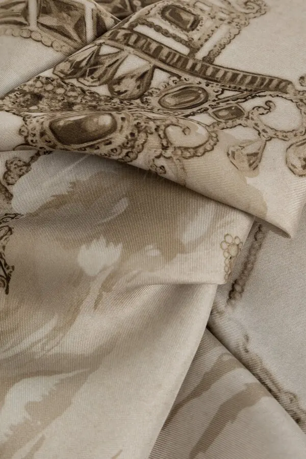 Moschino Patterned Silk Scarf