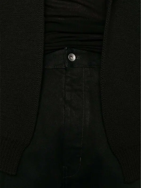 Rick Owens Raw Hem Wide-leg Jeans