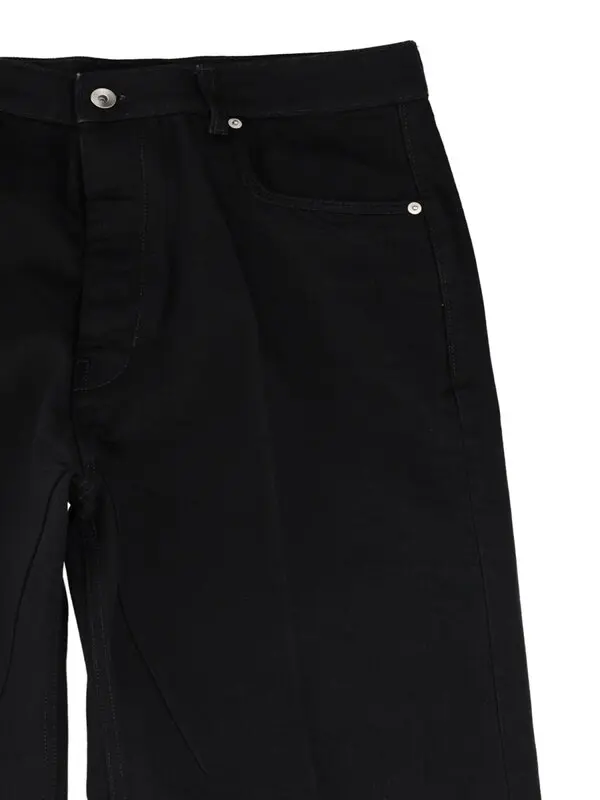 Rick Owens Raw Hem Wide-leg Jeans