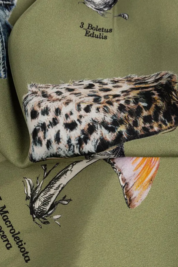 Moschino Patterned Silk Scarf