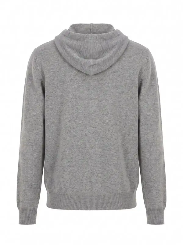 Brunello Cucinelli Long-sleeved Hooded Knit Sweater With Drawstring Details