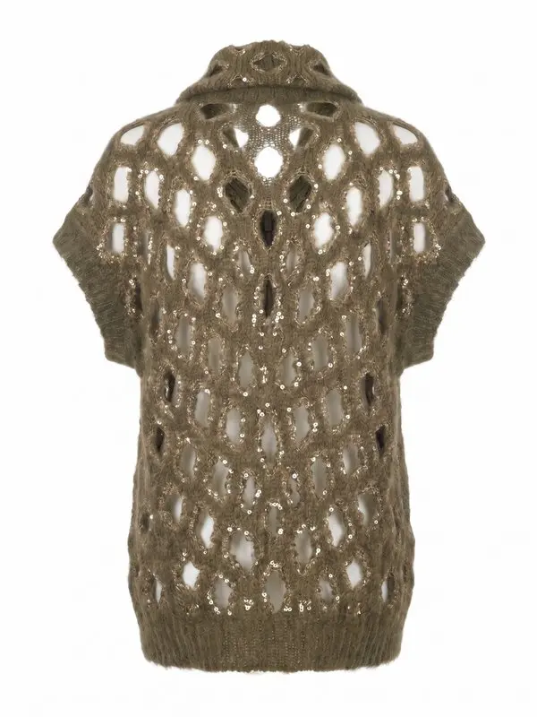 Brunello Cucinelli High-neck Short-sleeved Knitwear