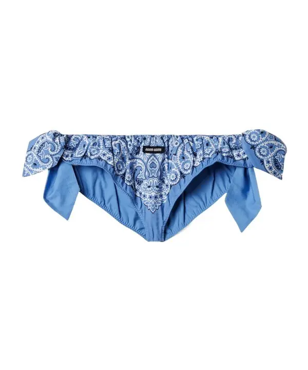 Miu Miu Printed Poplin Briefs
