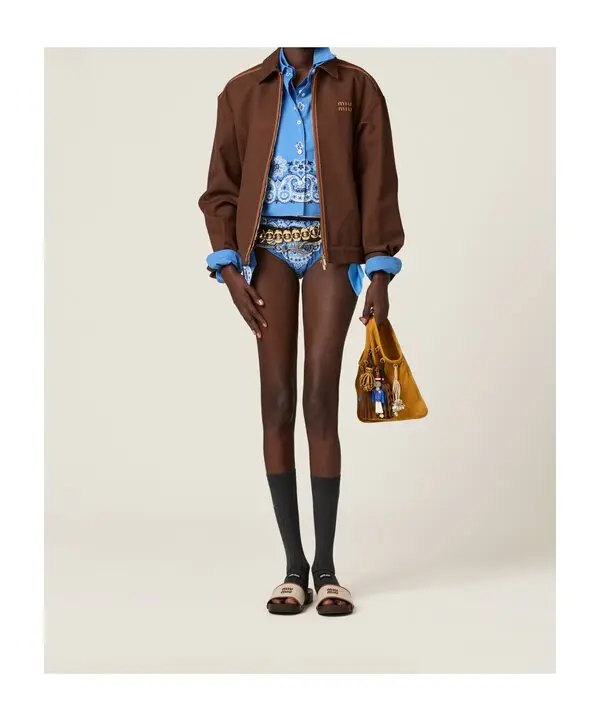 Miu Miu Printed Poplin Briefs