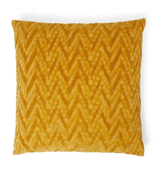 Missoni Zigzag Devoré Fossil Cushion