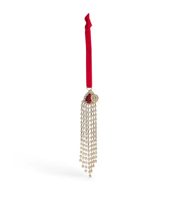 Harrods Crystal Embellished Drop Tree Decoration - Blue