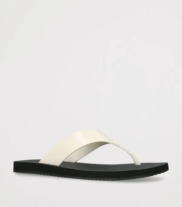 THE ROW Dune Classic Ginza Leather Flip Flops