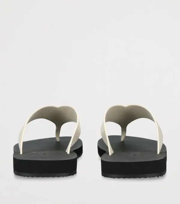 THE ROW Dune Classic Ginza Leather Flip Flops