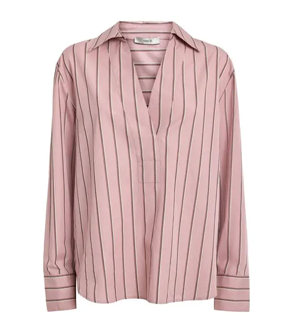 Vince Cotton Stripe Shirt