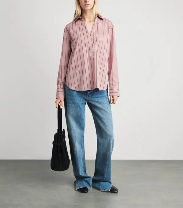 Vince Cotton Stripe Shirt