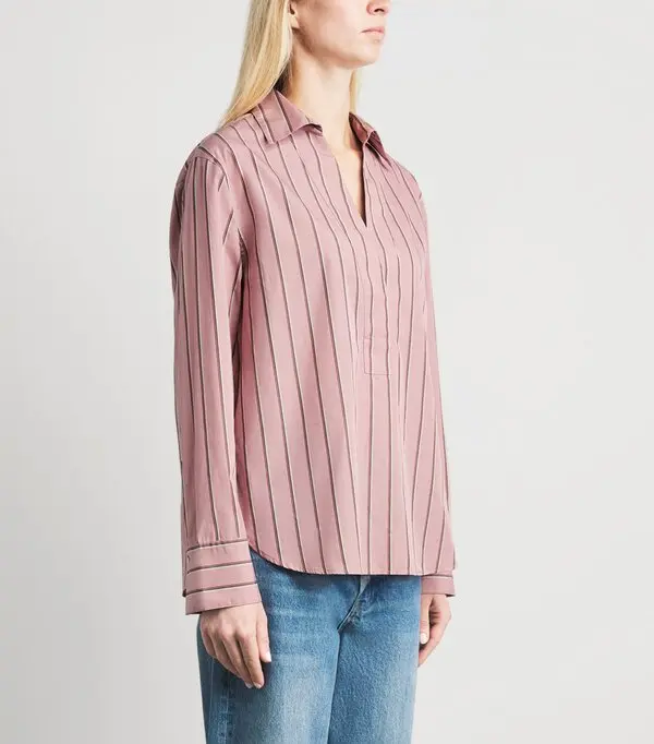 Vince Cotton Stripe Shirt