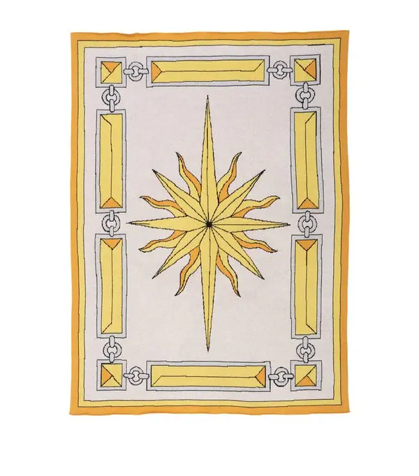 SAVED NY X Damien Nicolas Roux Cashmere Sunburst Throw