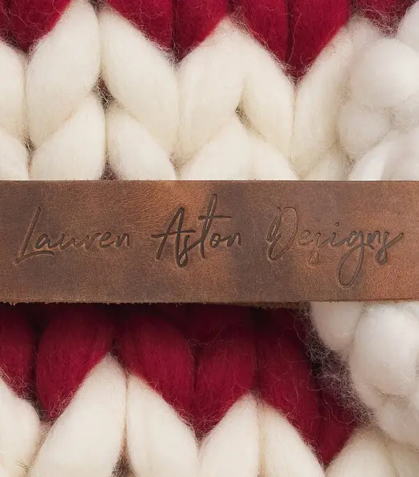 LAUREN ASTON Merino Wool Knitted Stocking