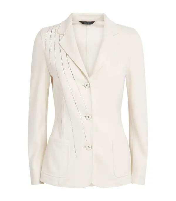 Colombo Cashmere-silk Embellished Blazer