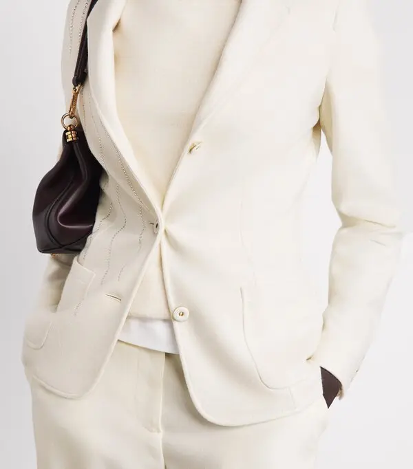 Colombo Cashmere-silk Embellished Blazer