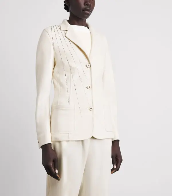 Colombo Cashmere-silk Embellished Blazer