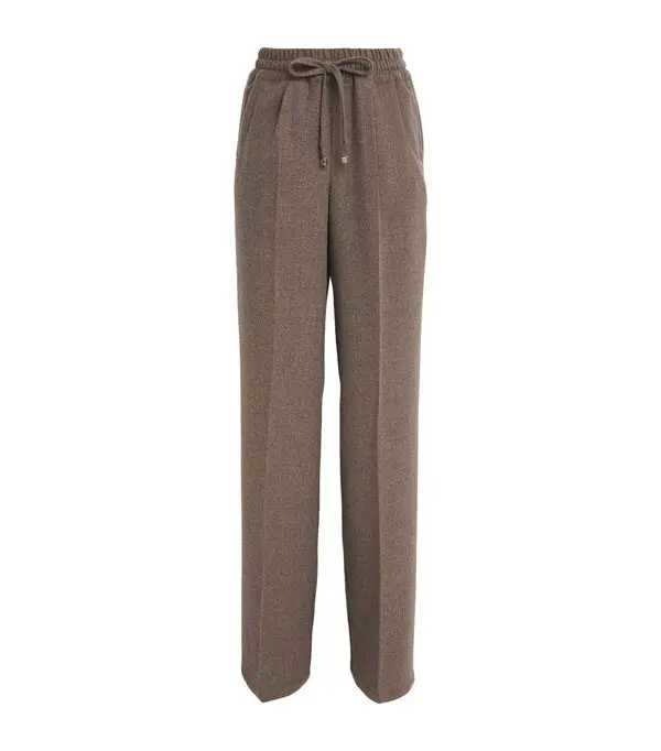 Kiton Virgin Wool-cashmere Straight Trousers