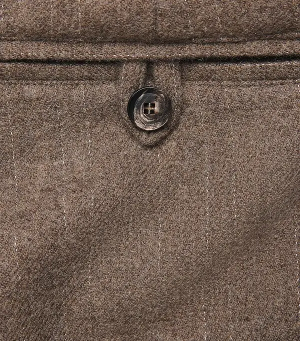Kiton Virgin Wool-cashmere Straight Trousers