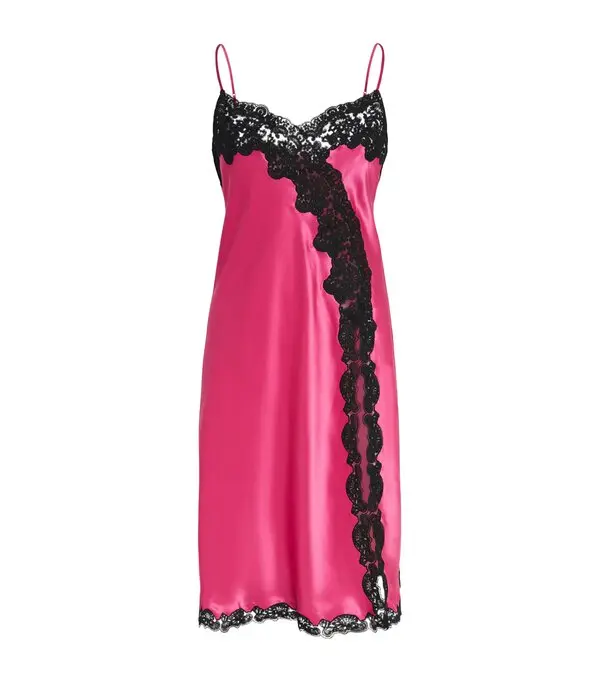Loretta Caponi Silk Nausica Short Nightdress