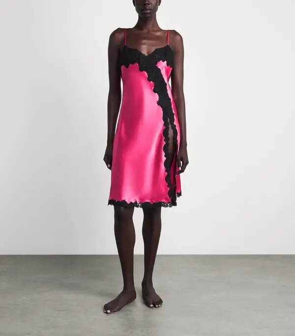 Loretta Caponi Silk Nausica Short Nightdress