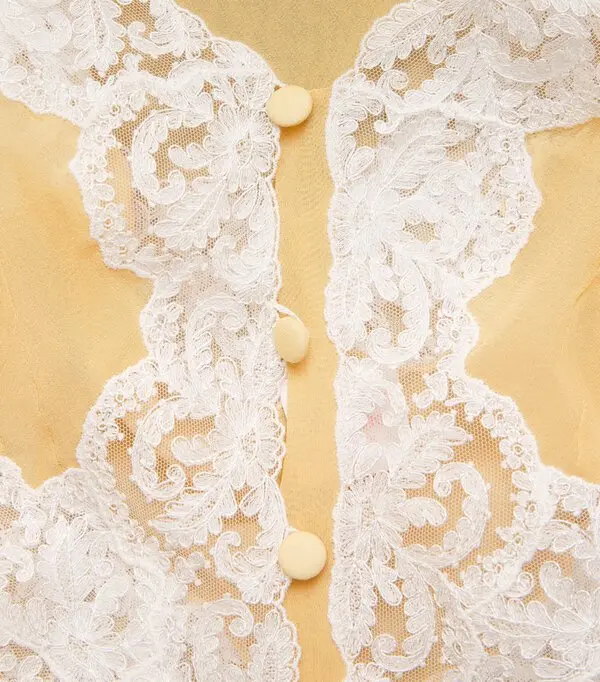 Loretta Caponi Silk Georgette Nightdress