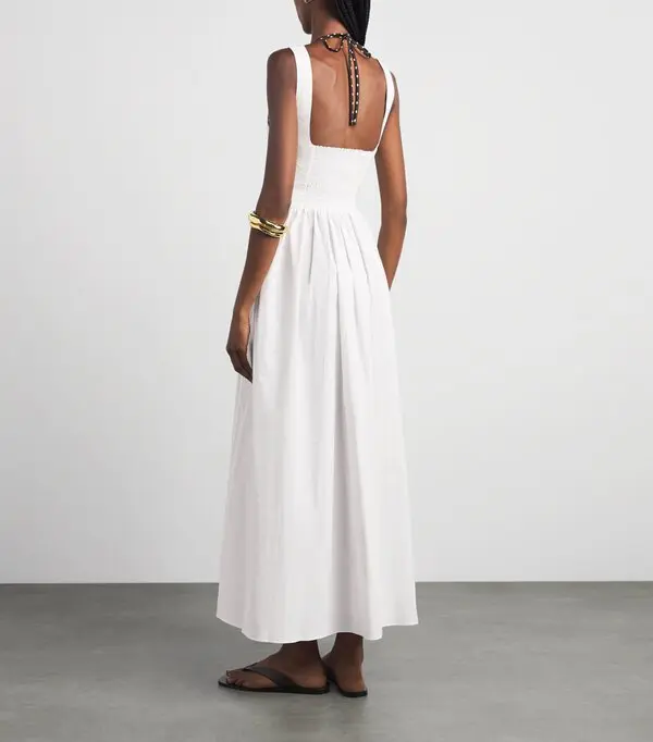 Matteau Organic Cotton Gathered Midi Dress