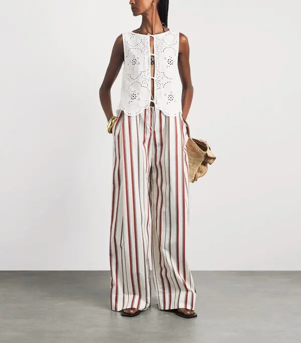Matteau Broderie Anglais Sleeveless Blouse