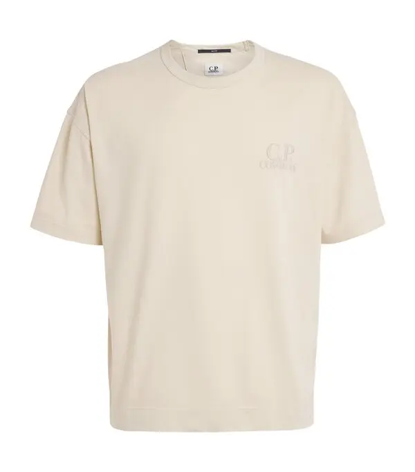 C.P. COMPANY Cotton Embroidered Logo T-shirt