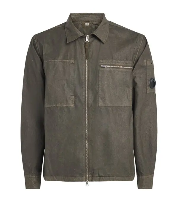 C.P. COMPANY Cotton Resin Field Jacket - Green