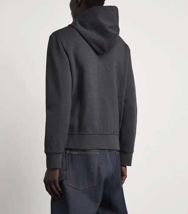 Polo Ralph Lauren Zip-up Hoodie With Embroidered Logo - Grey