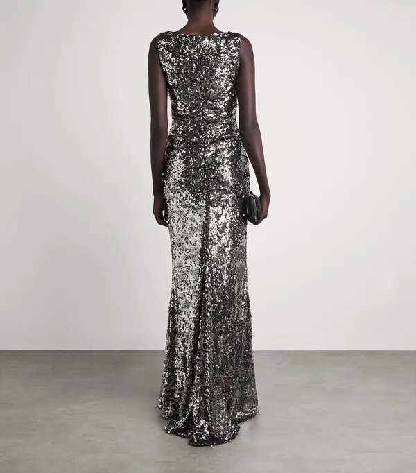 Talbot Runhof Sequinned Column Gown