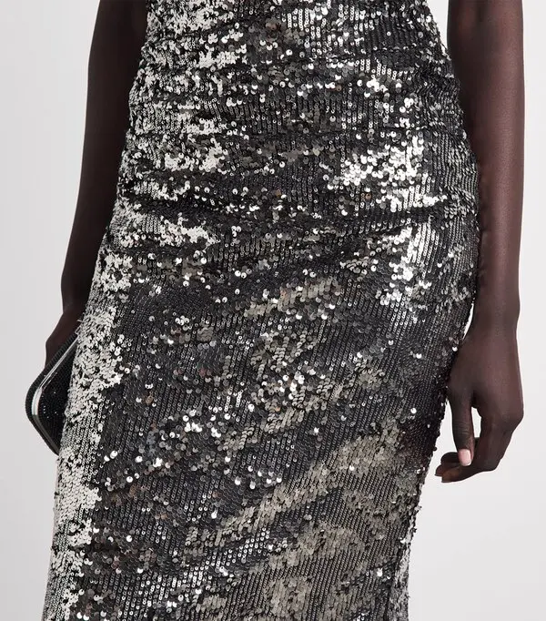 Talbot Runhof Sequinned Column Gown
