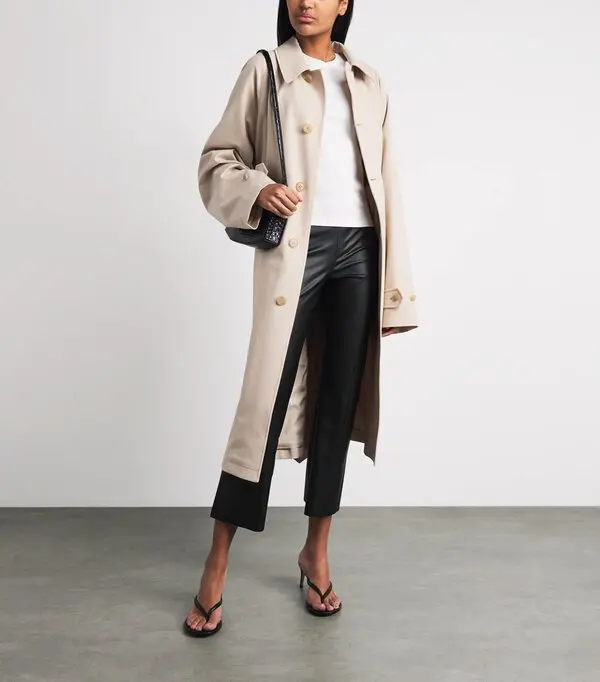 Wolford Faux Leather Cropped Slim Fit Trousers