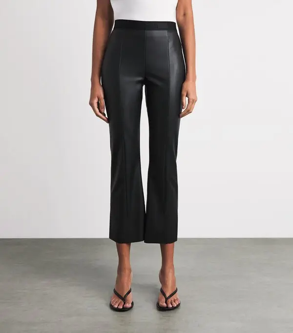 Wolford Faux Leather Cropped Slim Fit Trousers