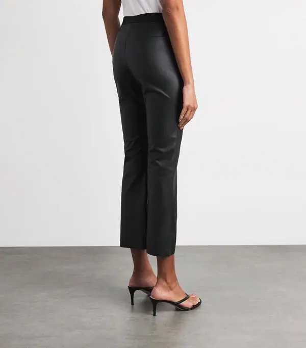 Wolford Faux Leather Cropped Slim Fit Trousers